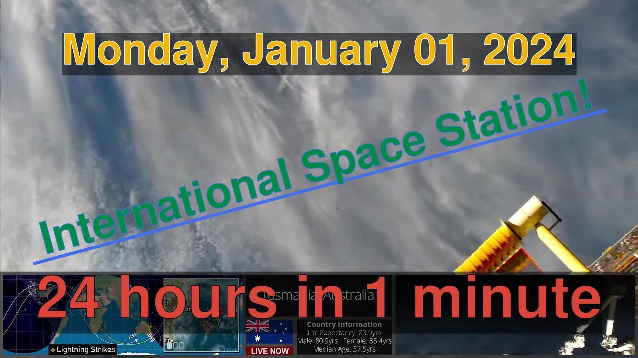 International Space Station HD camera [01-01-2024] - Daily Time Lapse # ...