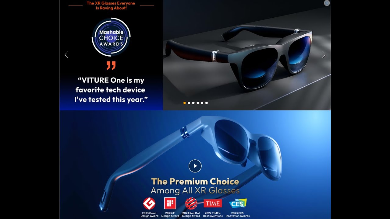 Experience the Future with VITURE One XR/AR Glasses - YouTube