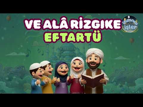 İFTAR DUASI ÇOCUK ŞARKISI ÇOCUKLAR İÇİN EĞLENCELİ İFTAR DUASI ÖĞRENME ANİMASYONU HD