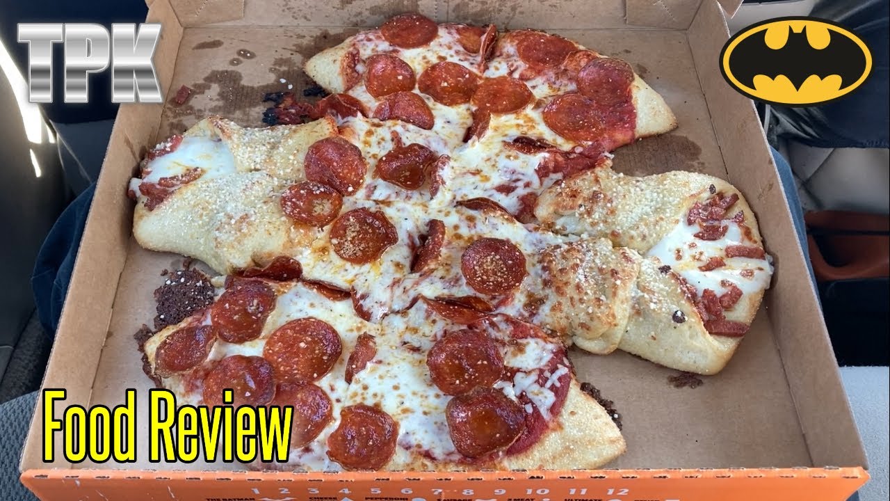 Batman Pizza From Little Caesars + Exclusive Poster 🍕 | Food Review ...