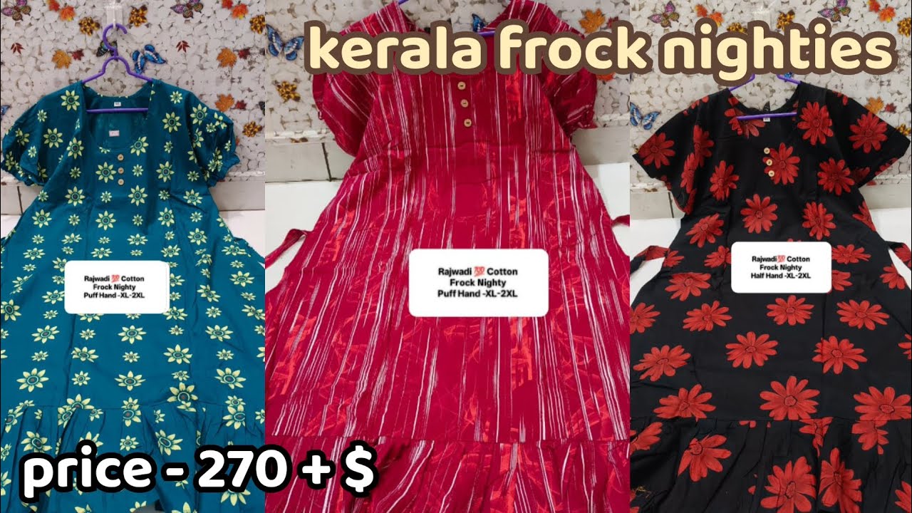 Trending frock nighties collection tamil | kerala frock nighties ...