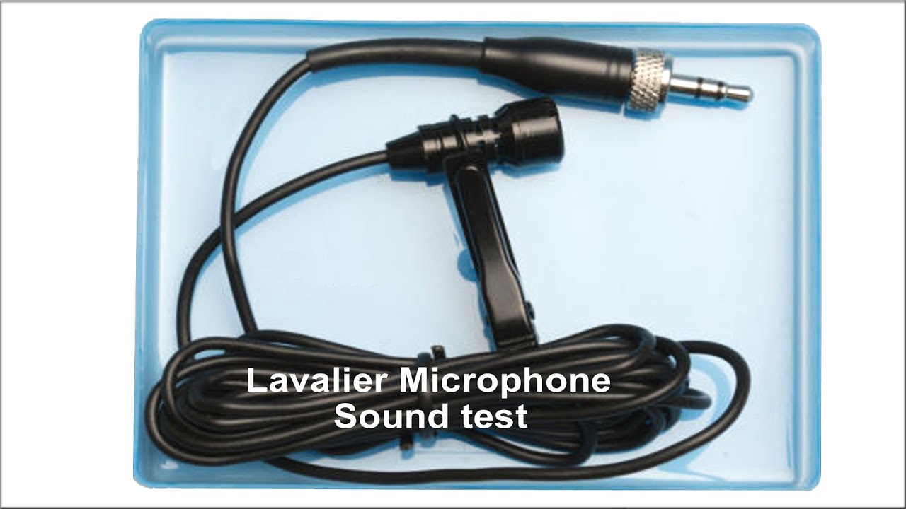 Tie Clip & Lapel Lavalier Microphone - Sound test - YouTube