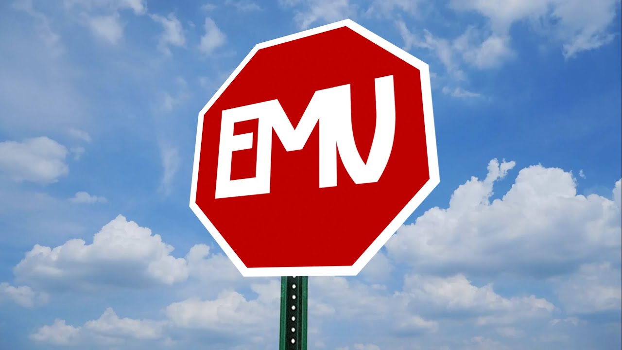 The EMV Stop Sign Styled Logo Graphic - YouTube