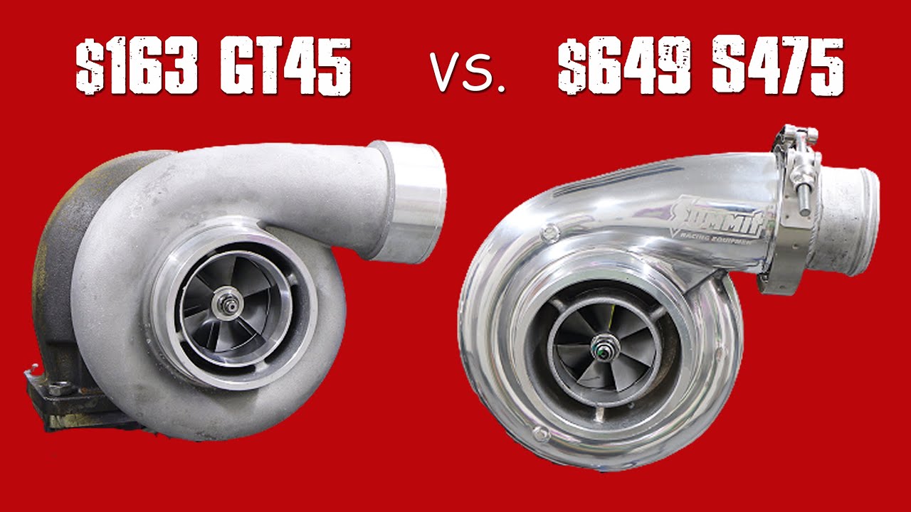 CHEAP LS TURBO TEST-EBAY GT45 vs SUMMIT S475 - YouTube