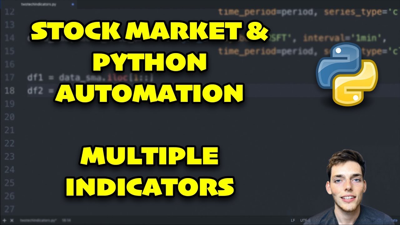 Plotting Multiple Stock Market Indicators On One Graph Five Minute Python Scripts Youtube