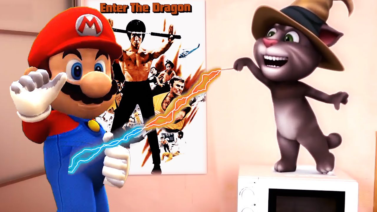 Talking Tom x Mario in Real Life [Part 1] - My Talking Tom Parody Magic ...