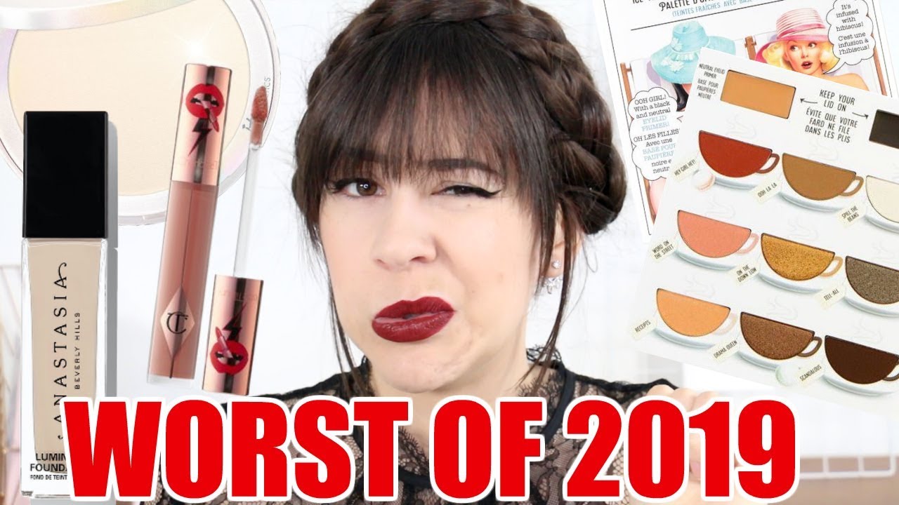 Worst Makeup & Skincare of 2019 || Beauty with Emily Fox - YouTube