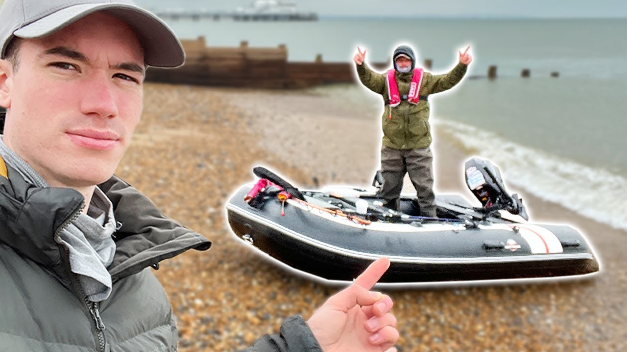 We got an inflatable fishing boat! - catching and cooking food from the ...