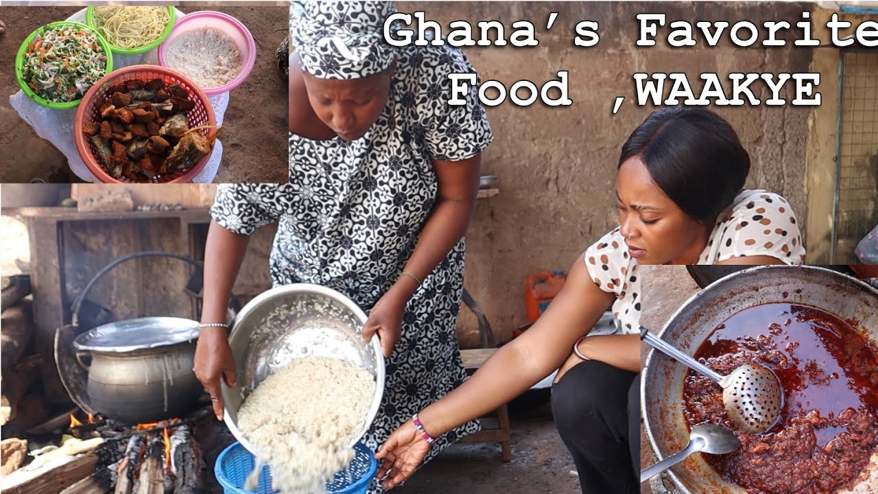 Cooking Ghana’s Most Favorite local Food || Waakye + Stew || best ...