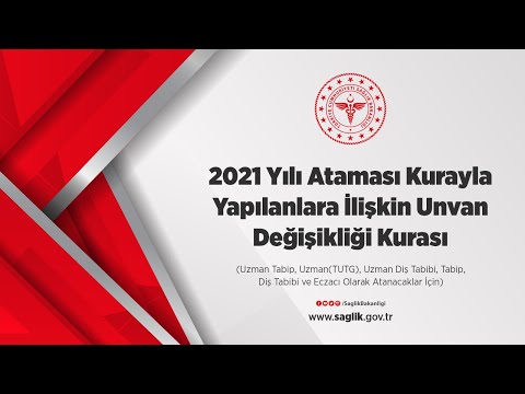 2021 Yılı Ataması Kurayla Yapılanlara İlişkin Unvan Değişikliği Kurası