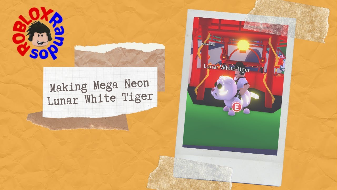 Making MEGA NEON LUNAR WHITE TIGER in Adopt Me Roblox! - YouTube