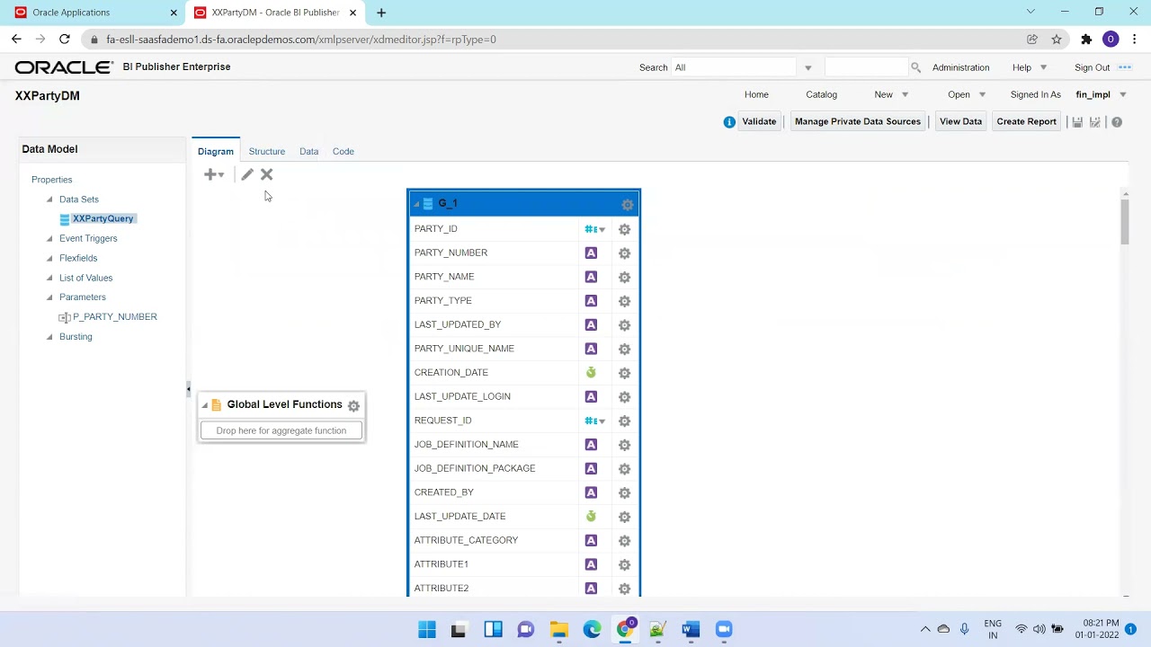 Oracle Fusion Bip Report Input Parameter With Comma Separated Values Csv Youtube 1216