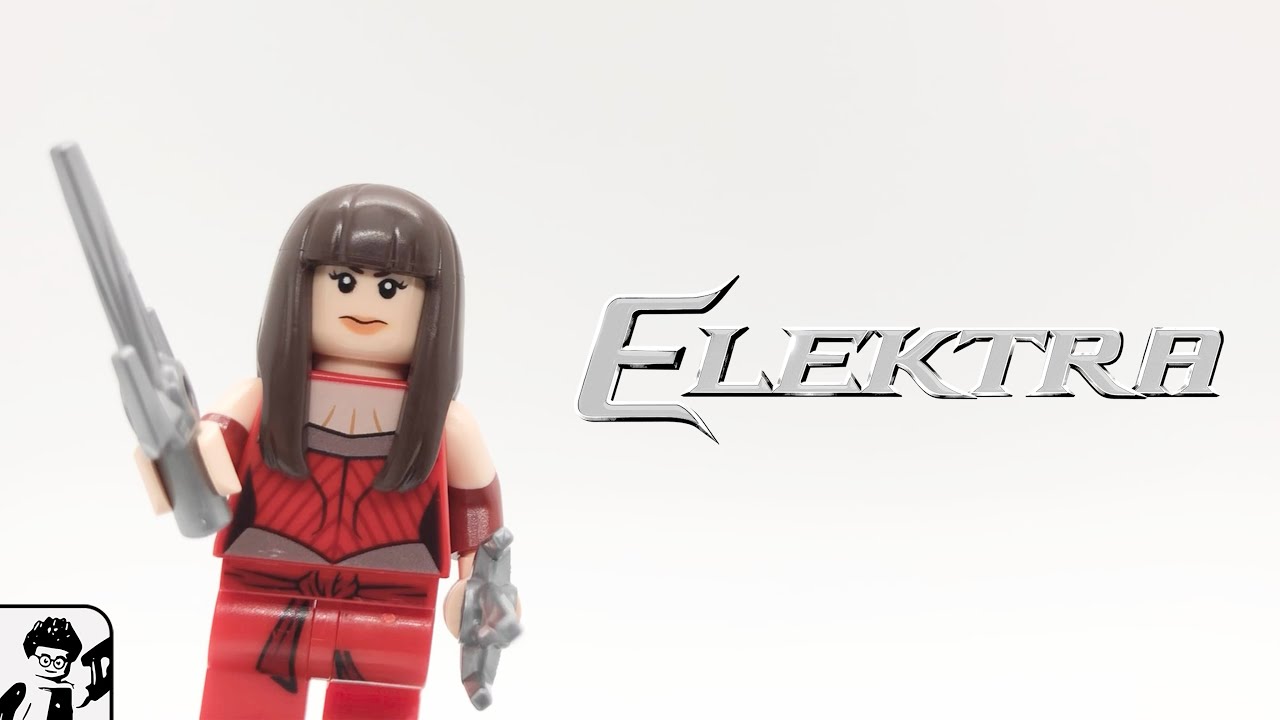 LEGO Elektra Custom Minifigure from Elektra (2005) Movie! - YouTube