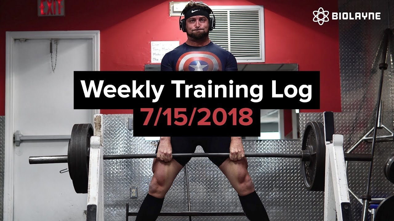 Biolayne Weekly Training Log 7/15/2018 - YouTube