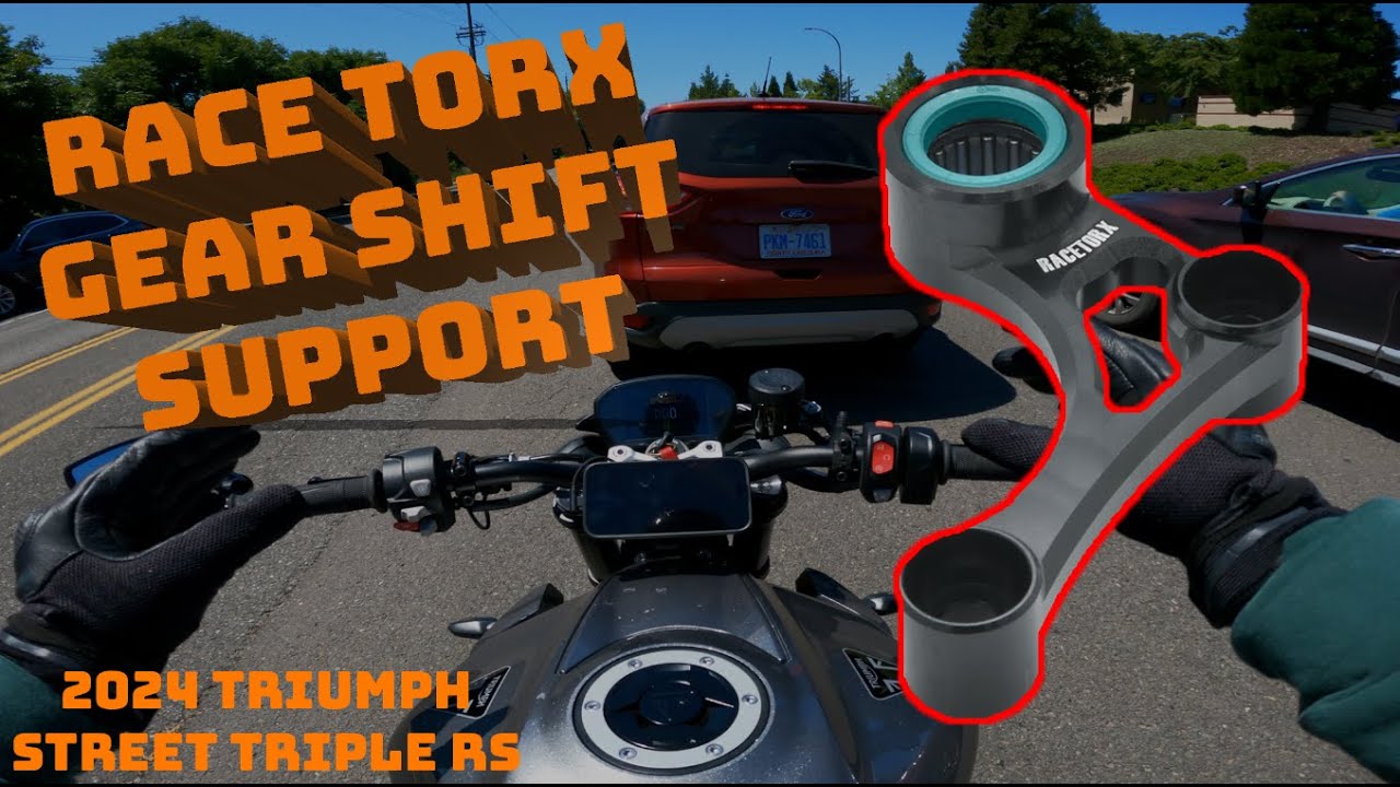 RaceTorx Gear Shift Support | 2024 Triumph Street Triple RS - YouTube