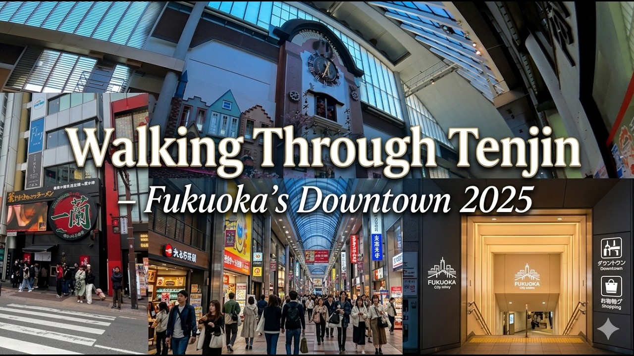 Walking Through Tenjin – Fukuoka’s Coolest Downtown Core 2025 🏙️🚶‍♀️天神 ...