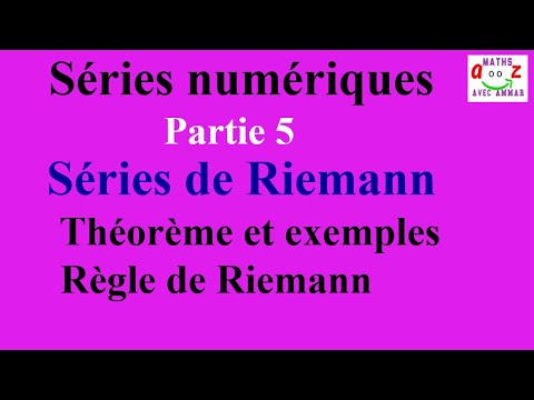 Séries de Riemann Cours - YouTube