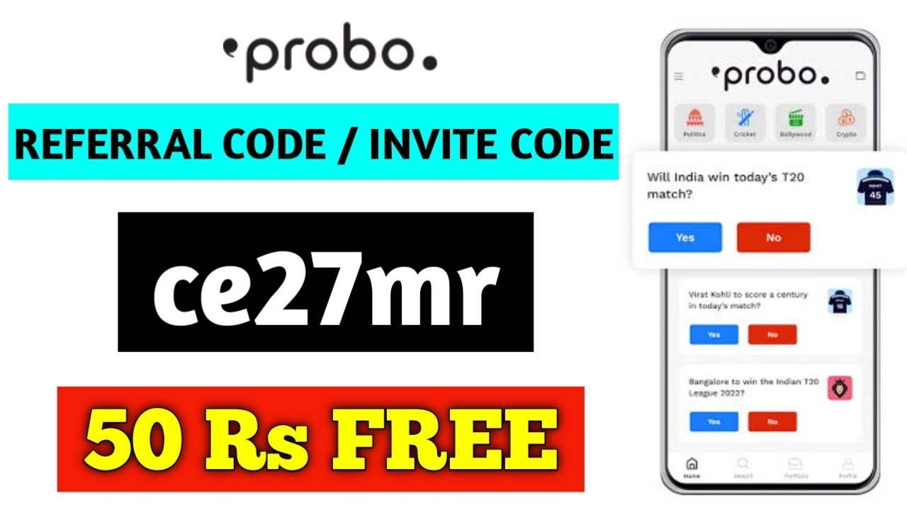 Probo Referral Code 2023 | Probo kaise use kare | Probo app se paise ...
