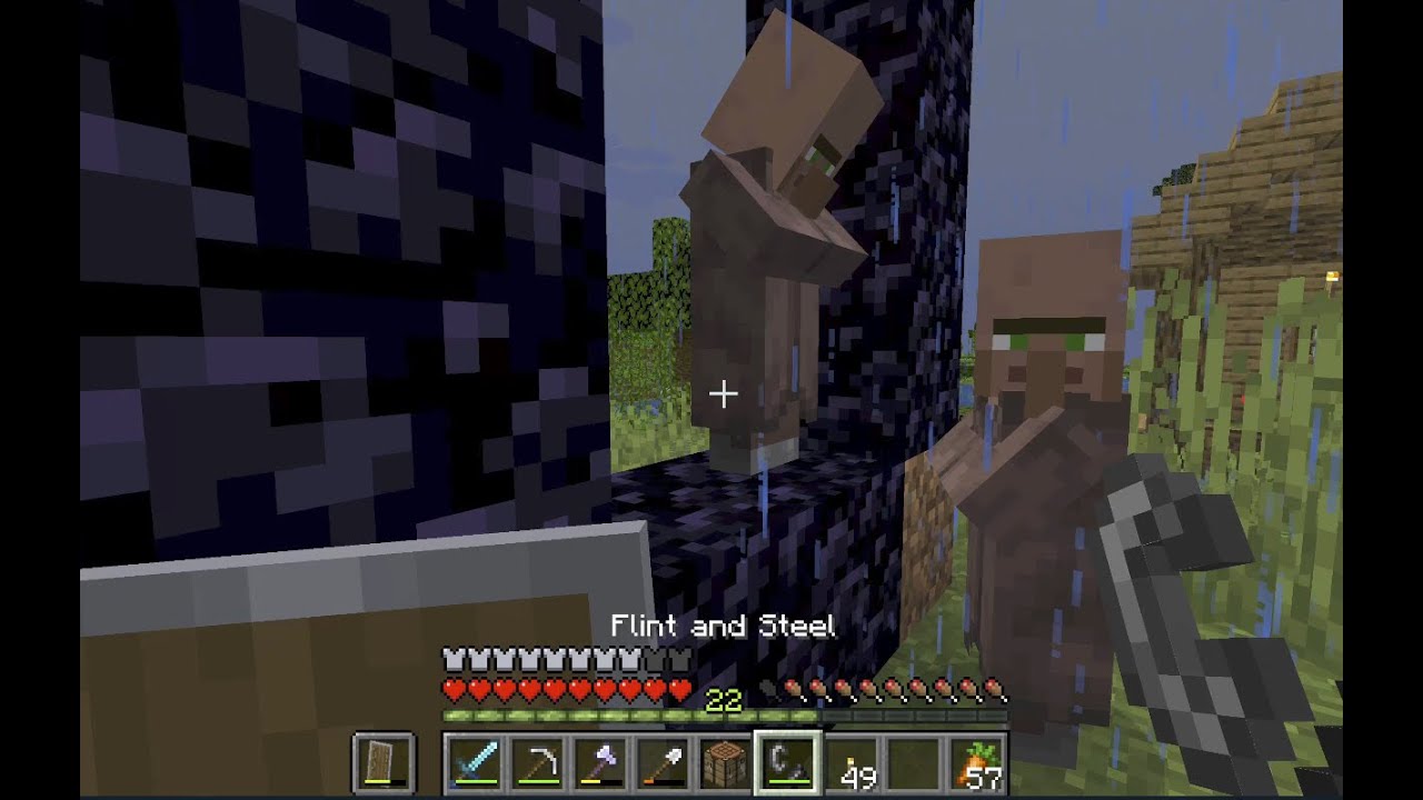 I Sent TWO Villagers to the NETHER!!! Minecraft episode 17 - YouTube
