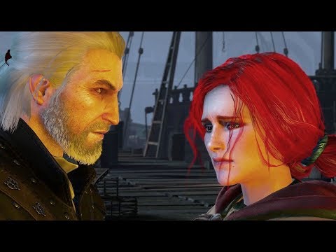 THE WITCHER 3 - Farewell with Triss: Reject or Stay (all options) [4K, 60fps]
