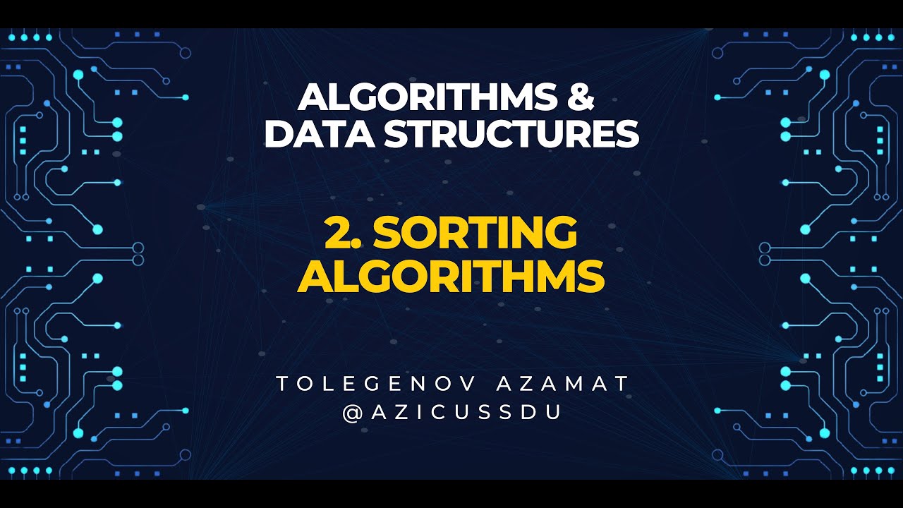 Algorithms And Ds 2 Simple Sorting Algorithms Youtube 2914