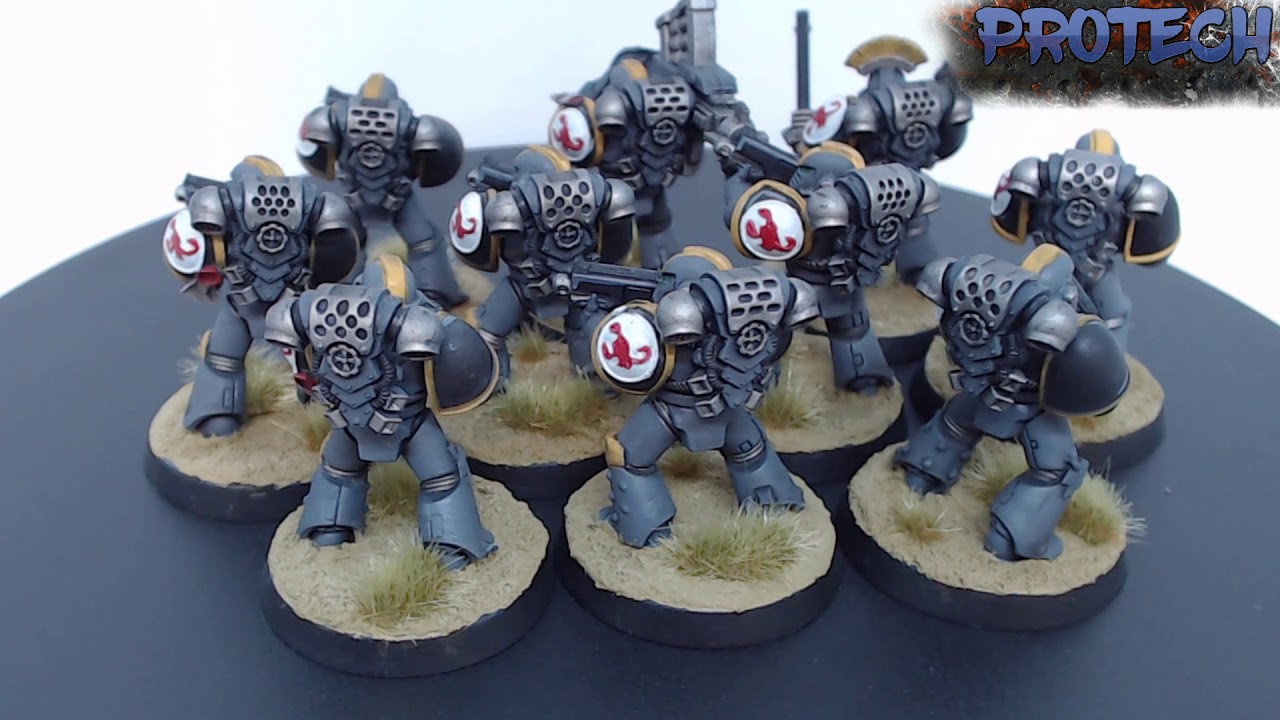 Warhammer 40K Red Scorpions Commission Tactical Squad 001 - YouTube