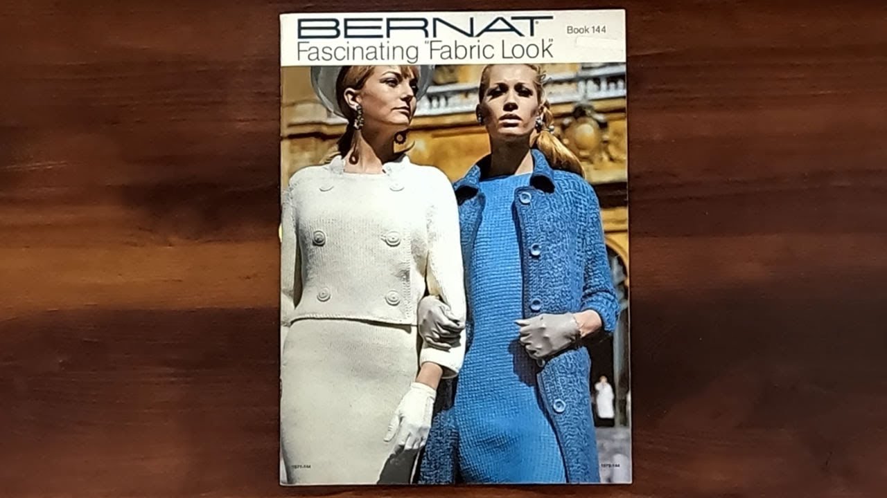 Bernat 1967 Fascinating "Fabric Look" Sweaters | ASMR Magazine Flip ...