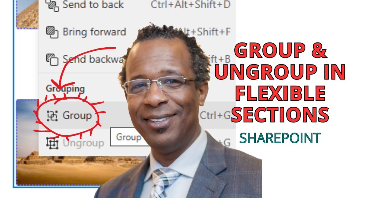 Group & Ungroup SharePoint Web Parts in the New Flexible Section - YouTube