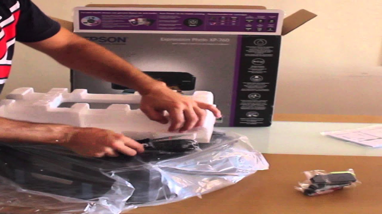 unboxing epson xp 760 - YouTube