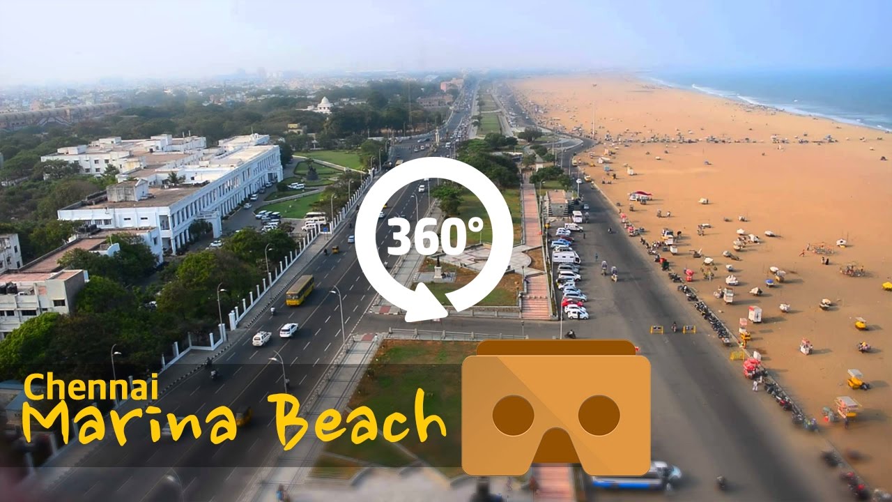 Marina beach, Chennai in 360 degrees #YT360Day|Vikatan 360º - YouTube