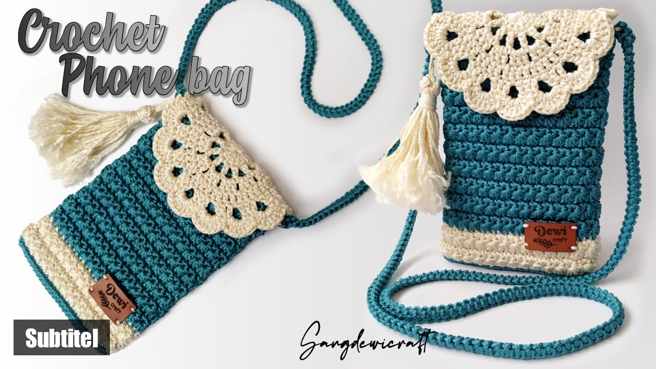 CARA MEMBUAT TAS HP RAJUT MUDAH DAN SIMPEL UNTUK PEMULA MOTIF TERBARU ...