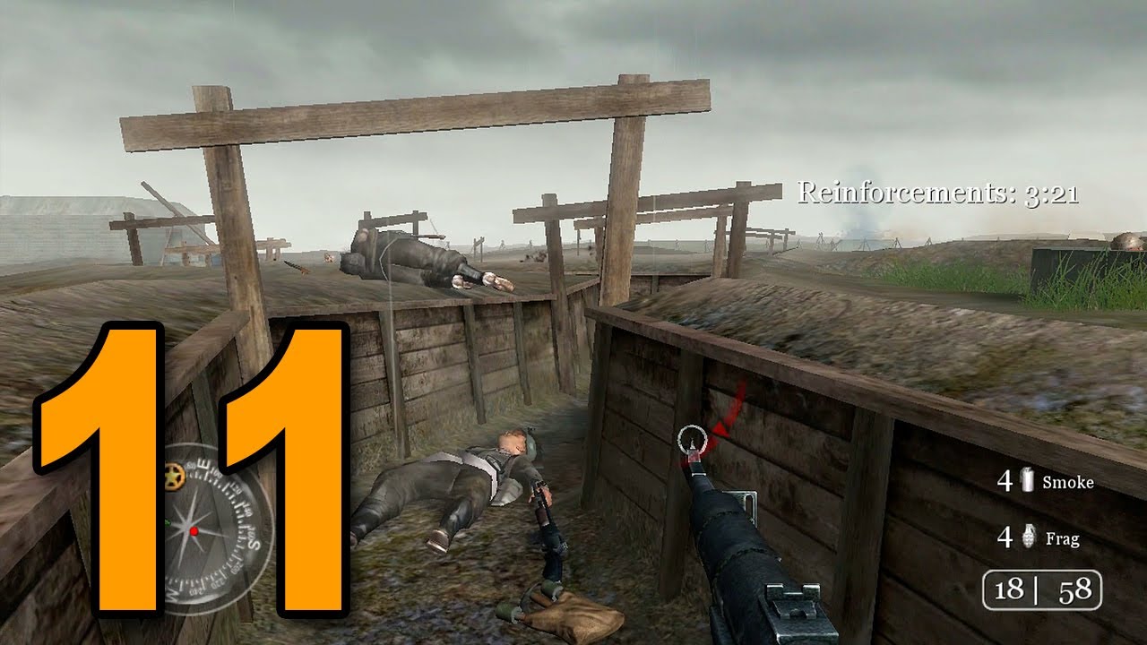 Call of Duty 2 - Part 11 - Holding Point du Hoc - YouTube