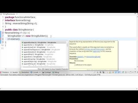 Reverse the String using Lambda Expression - YouTube