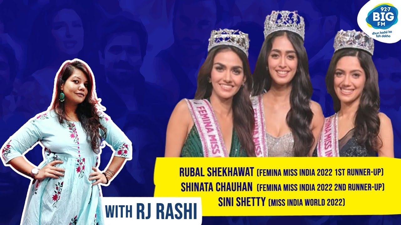 Miss India Winners with RJ Rashi - YouTube