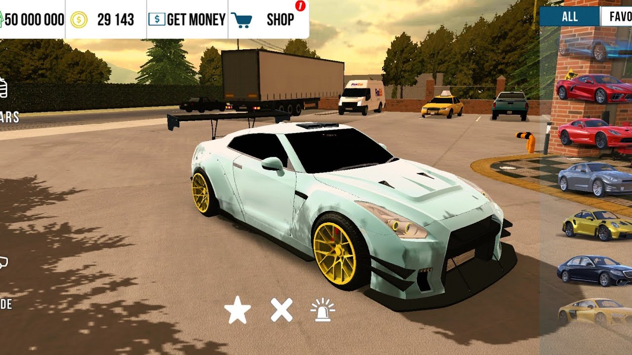 I Give All My Cars in Car Parking Nissan GTR Drift King 🤴 - YouTube