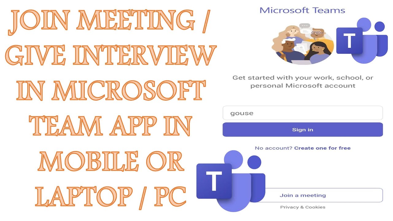 How to join meeting or How to give interview through Microsoft Team App ...