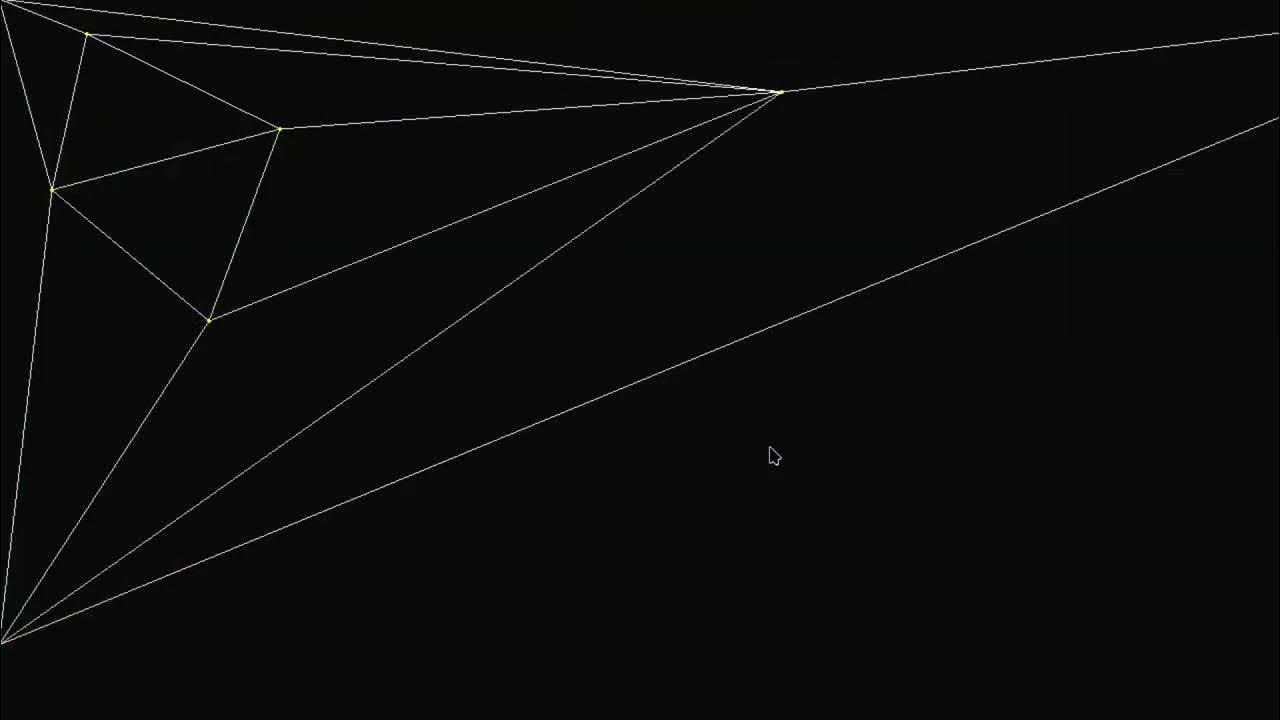 Bowyer-Watson implementation of the Delauney Trianglation Theorem - YouTube