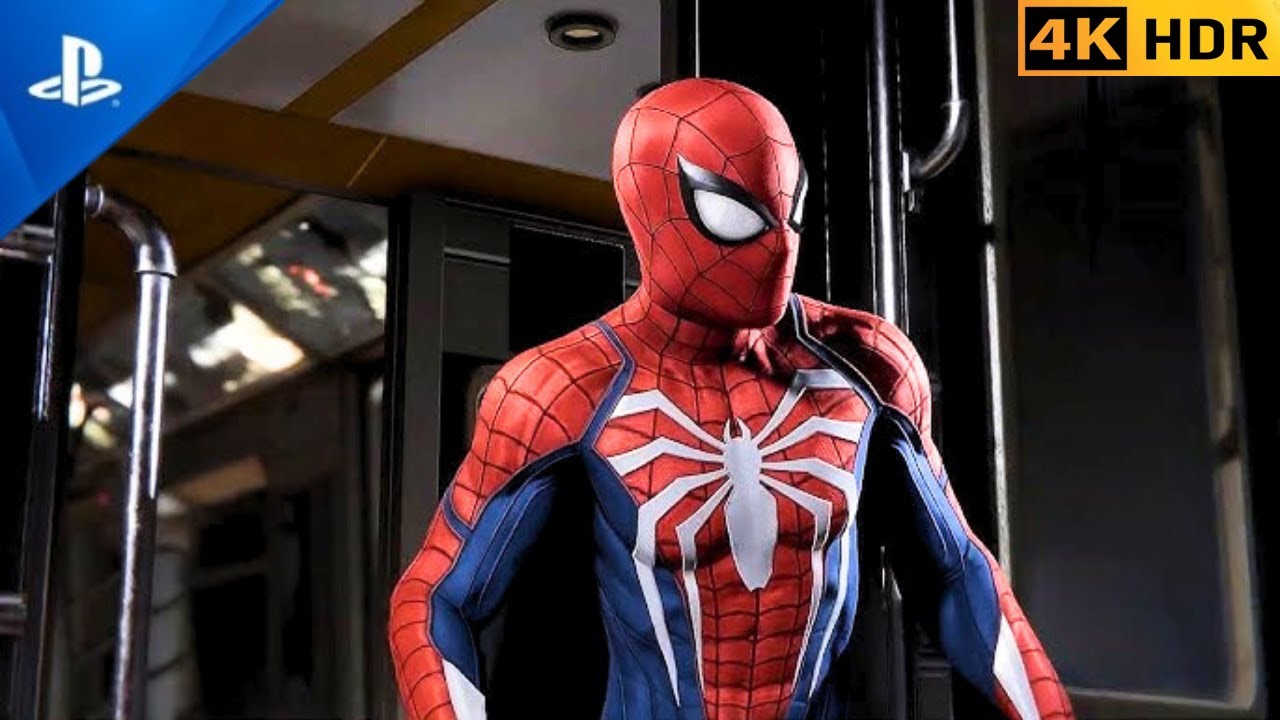 MARVEL’S SPIDER-MAN Remastered | Train Rescue Scene | Stops the Train ...