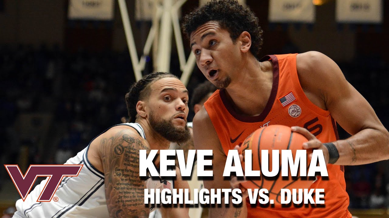 Virginia Tech Star Keve Aluma Puts Up 25 & 10 at Duke - YouTube