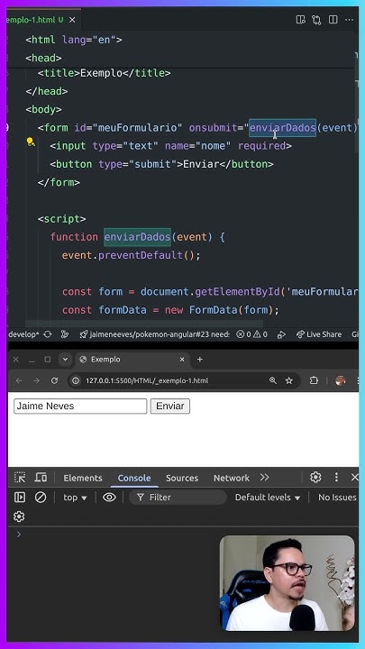 Qual é o Melhor Atributo do Form para Enviar Dados Via JavaScript? - YouTube