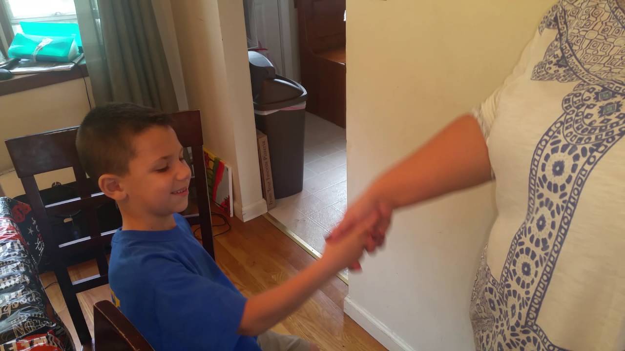 Brayden Demonstrates the Scout Handshake - YouTube