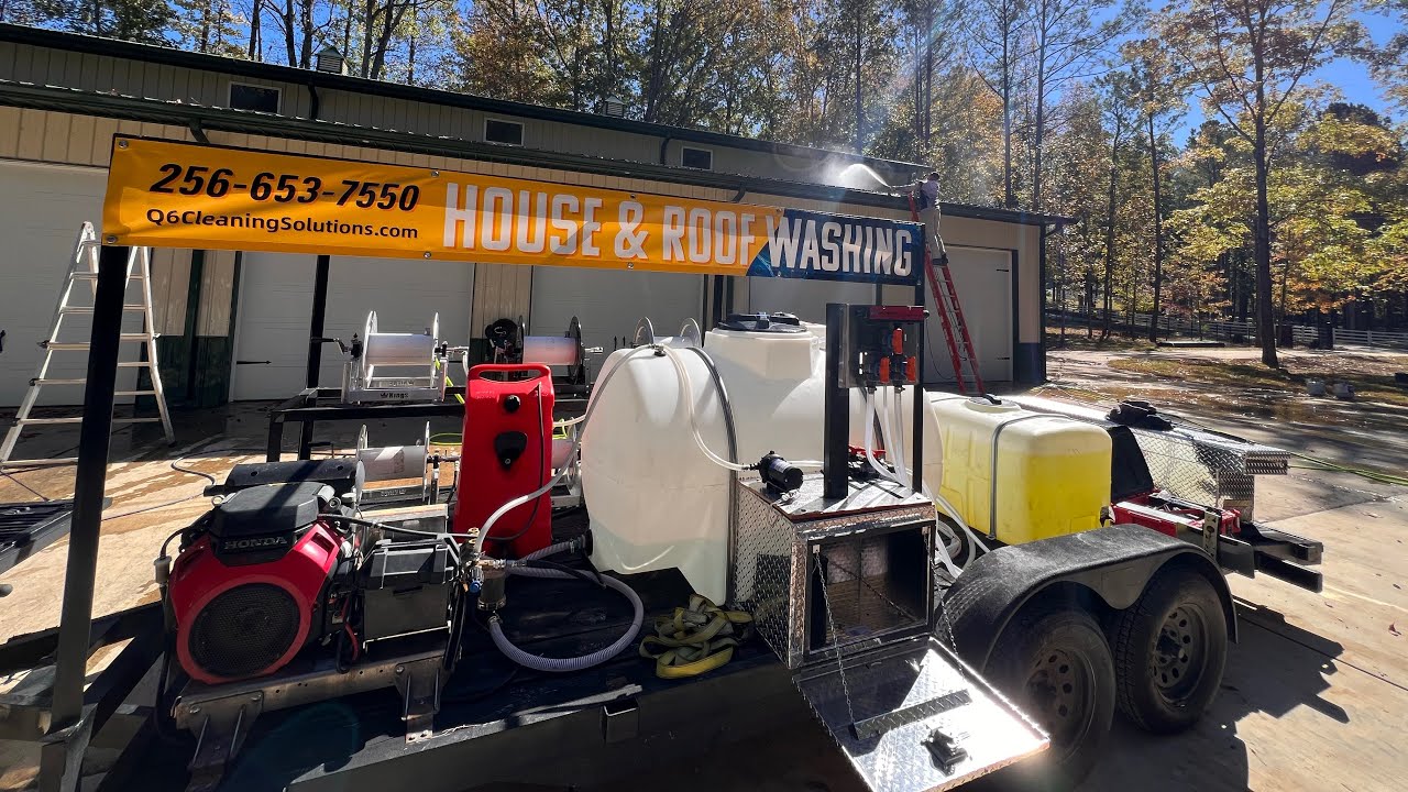 Pressure Washing and Soft Washing Trailer!!! Our New Build! - YouTube