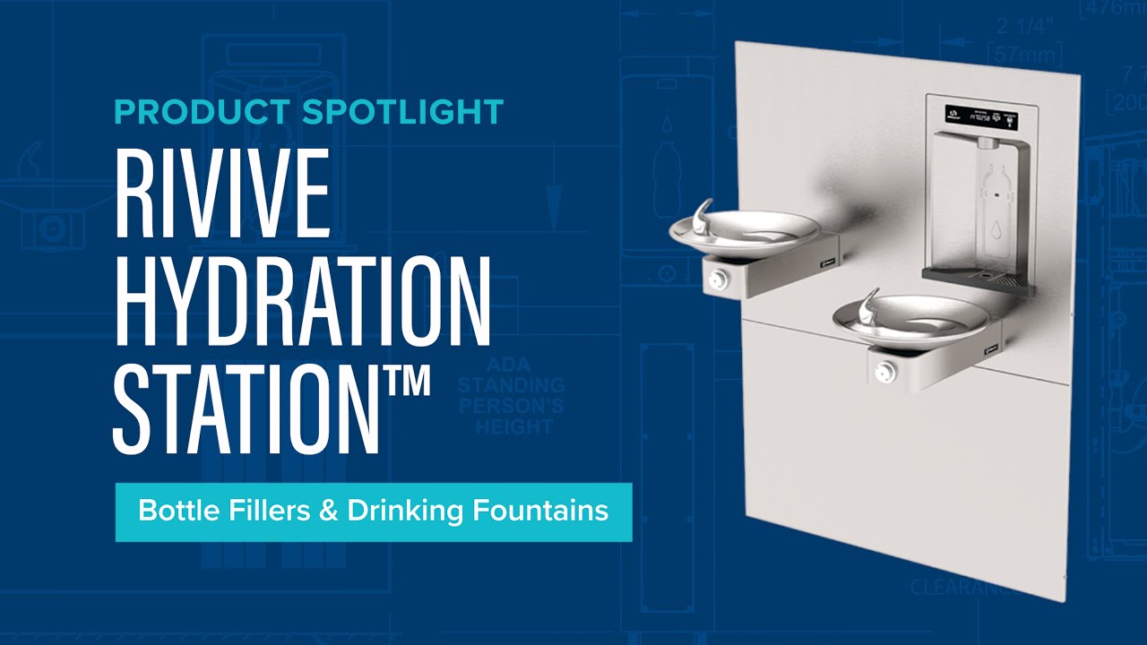 RIVIVE™ Bottle Fillers & Drinking Fountains by Haws® | Product Spotlight - YouTube