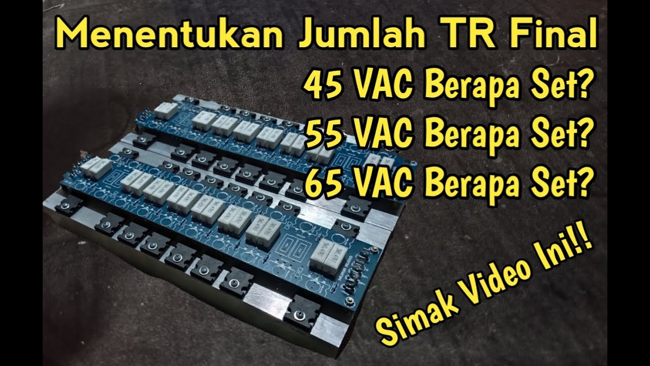 Menentukan Jumlah Transistor Final - YouTube