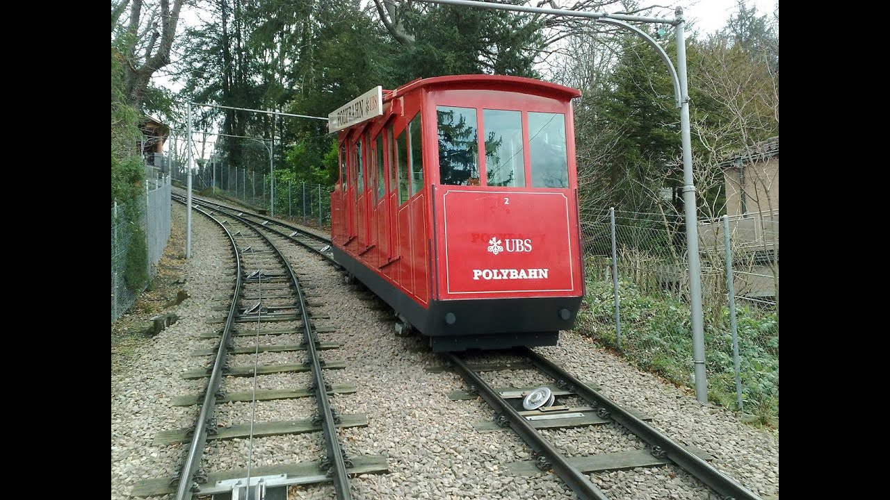 Funicular In Zurich (Polybahn) - YouTube
