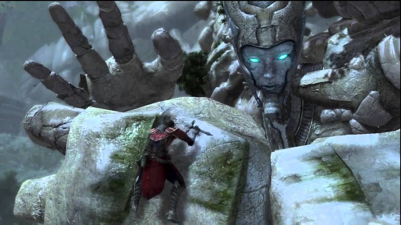 Castlevania: Lords of Shadow - Stone Titan Boss Gameplay - YouTube