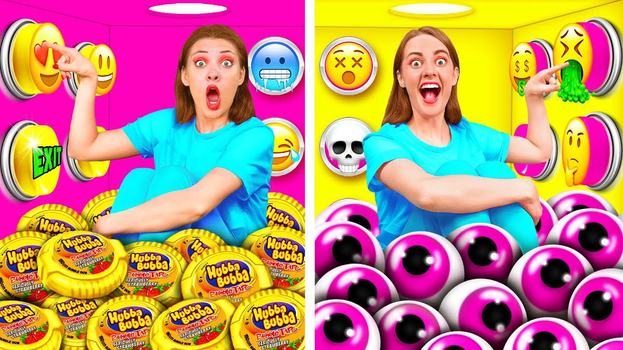 1000 Mystery Buttons Challenge Only 1 Lets You Escape | Fantastic Food ...