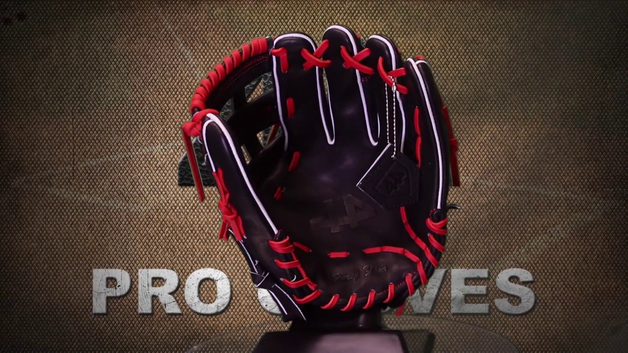44 Pro Custom Baseball Glove Signature Series Black Mesh Red White H ...
