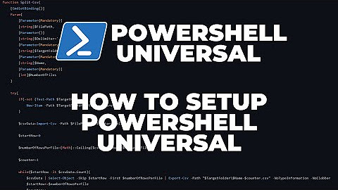 PowerShell Universal Tutorial Series - YouTube