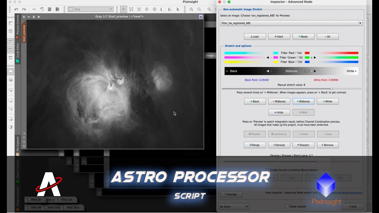 Nebulosa de Orión - Protección del Trapecio - Astro Processor Script ...